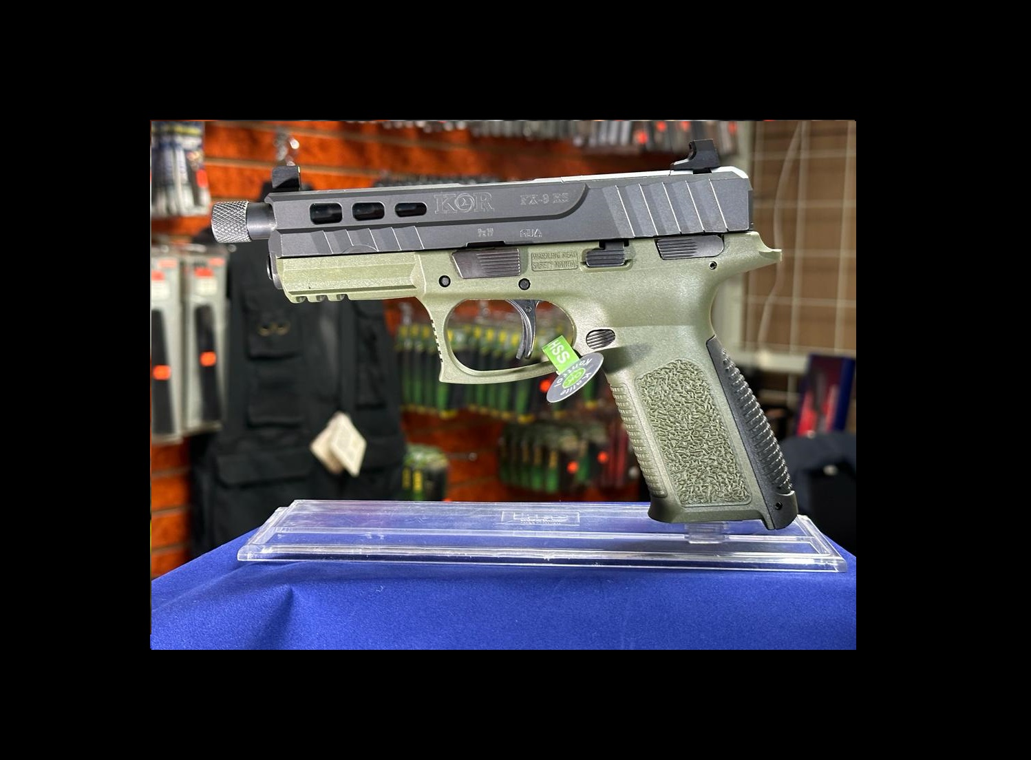 KOR FX-9 RS VERDE 9MM CAÑON LARGO – Armsa Guatemala
